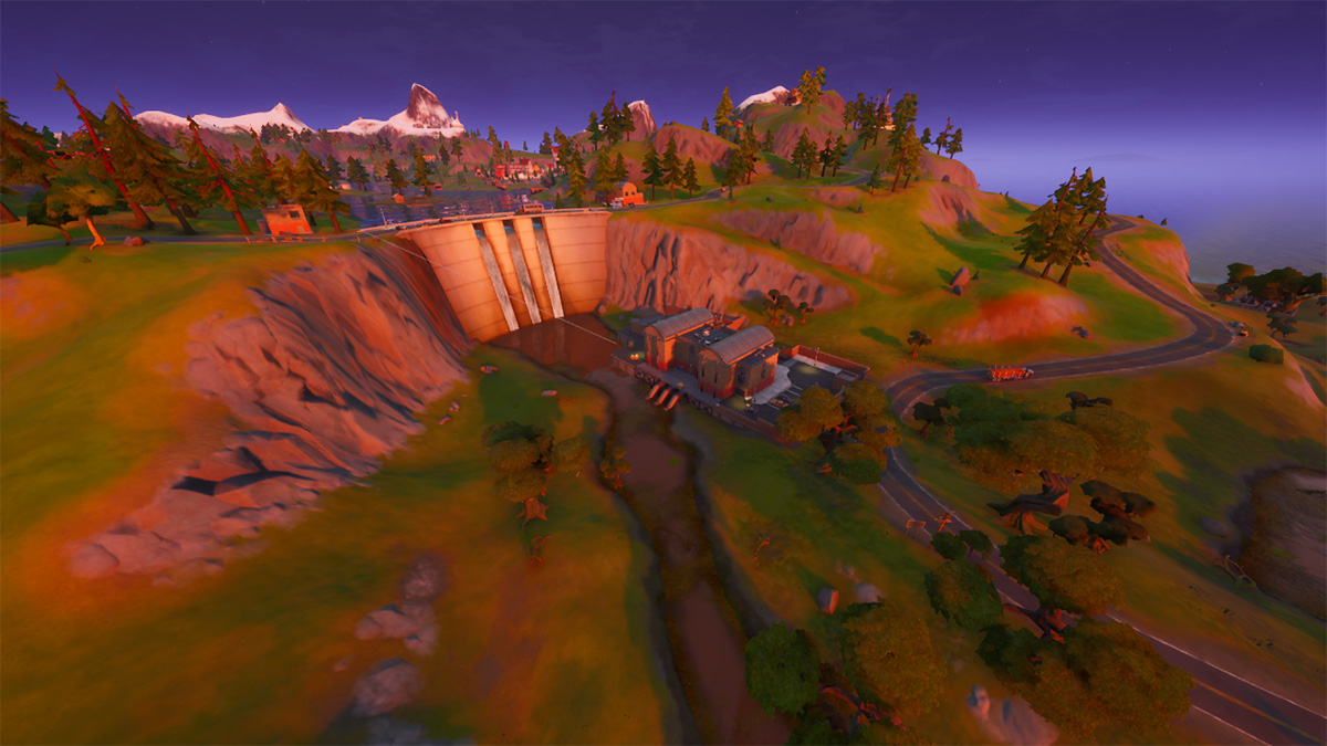 Localização da Hidrelétrica 16 no Fortnite